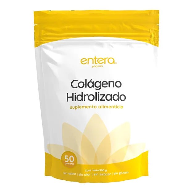Colágeno Hidrolizado de Tipo 1 y 3 10g por porción de Entera Pharma