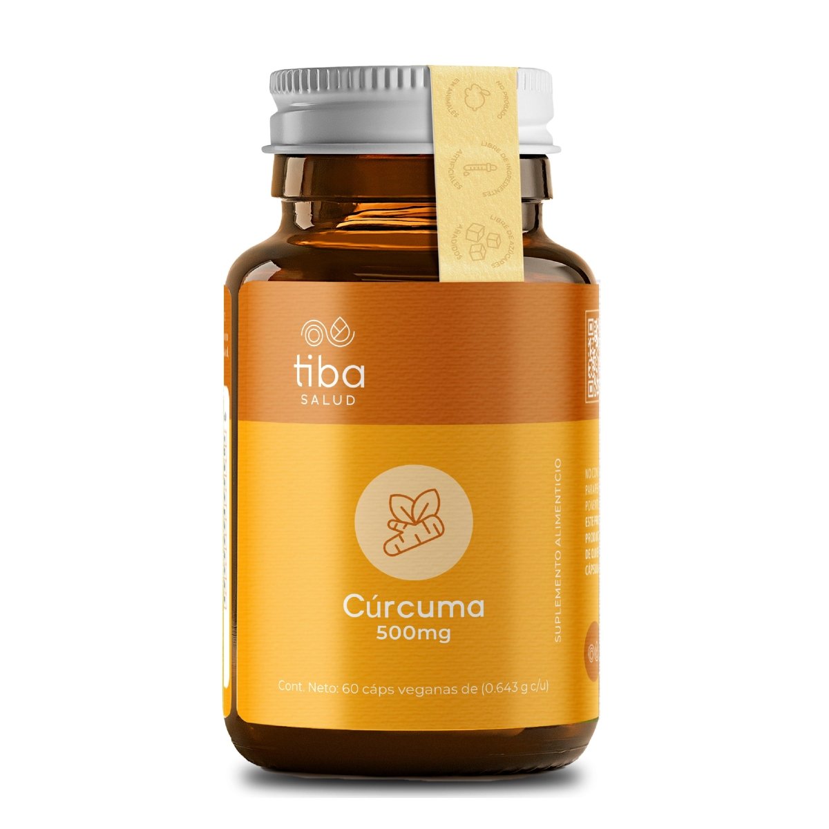 Cúrcuma 500 mg con Pimienta Negra | Antiinflamatorio Natural de Tiba S