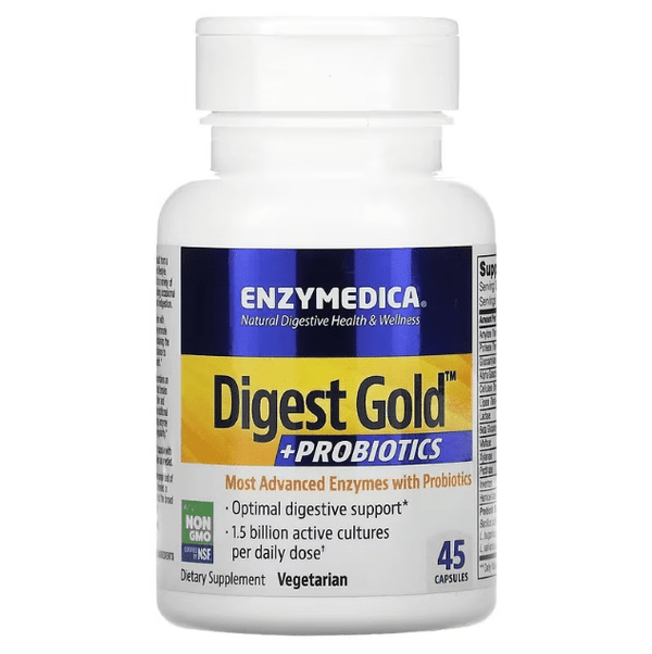 Digest Gold™ + Probióticos – Enzymedica | Enzimas digestivas y probióticos