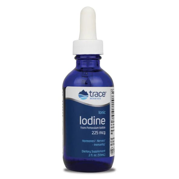 Yodo Iónico 225mcg de Trace Minerals | Esencial para la función tiroid