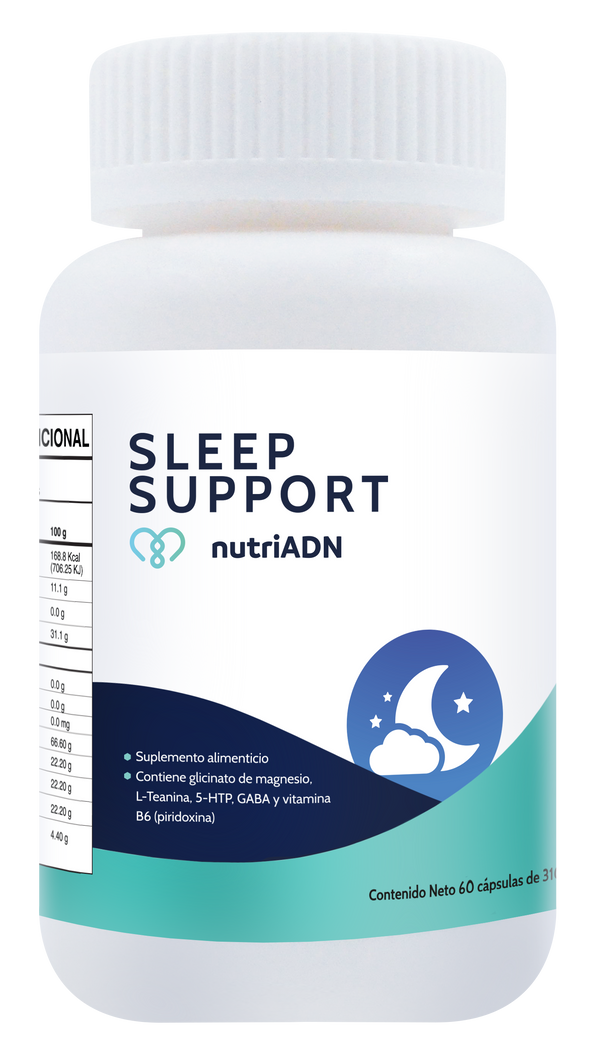 Glicinato de Magnesio, GABA, L-Teanina, 5HTP y Vitamina B 6 de NutriAD